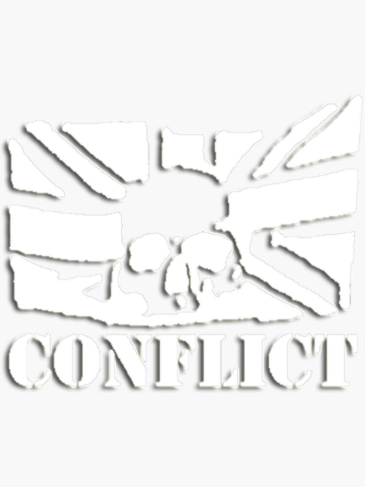 "Conflict music Essential ." Sticker by rezakiehauch | Redbubble