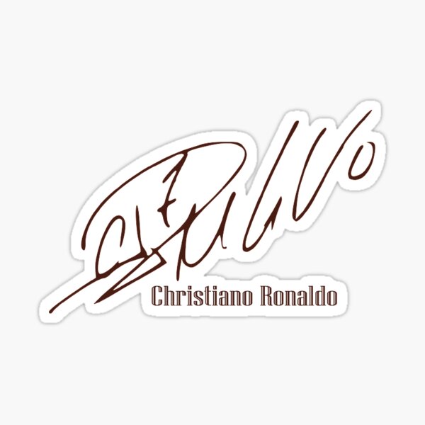 "Christiano Ronaldo Autograph" Sticker for Sale by iamamiraj | Redbubble
