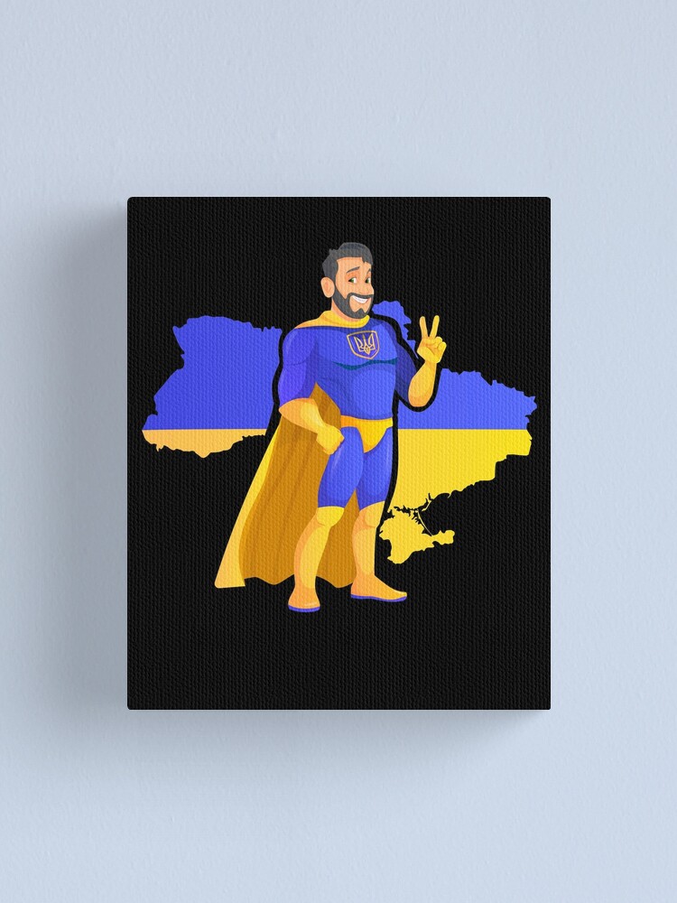 "Captain Ukraine - Ukrainian Super Hero - Superhero Wearing Ukrainian ...