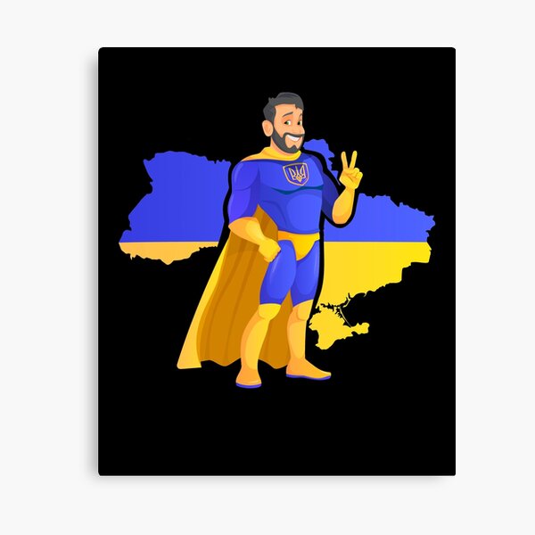 "Captain Ukraine - Ukrainian Super Hero - Superhero Wearing Ukrainian ...