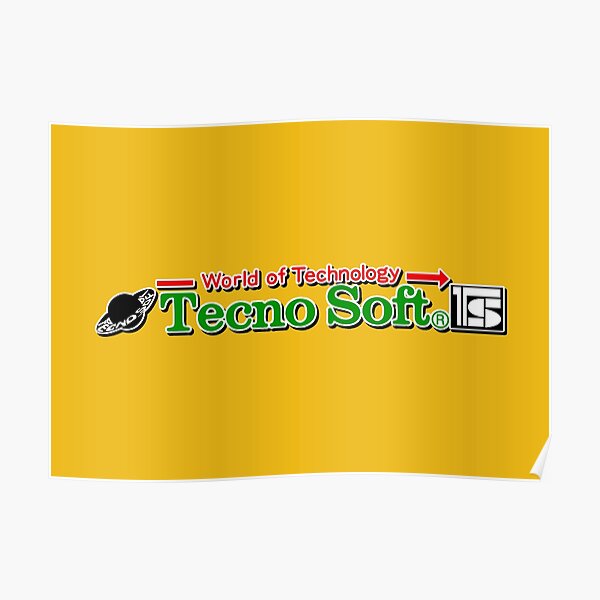 Póster «Logotipo de Tecno Soft (テ ク ノ ソ フ ト)» de RubenCRM | Redbubble