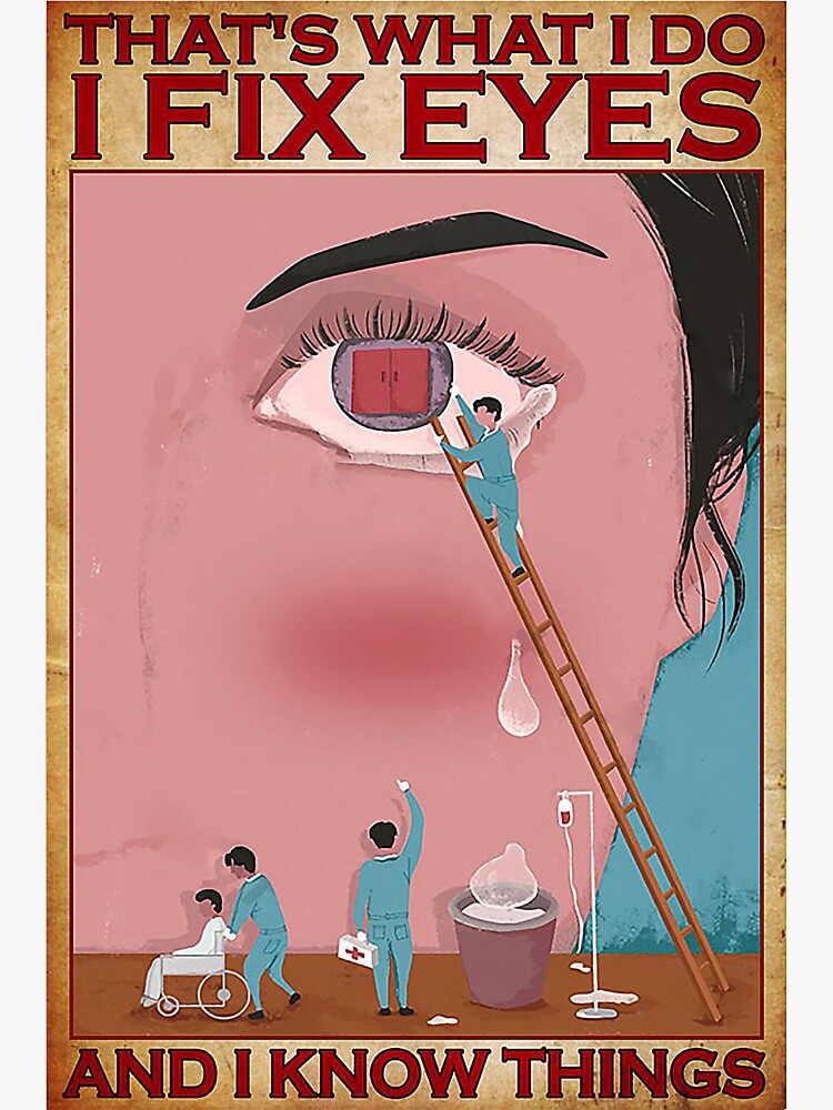 "Ophthalmologist fix eyes" Sticker by iGrishin1992 | Redbubble