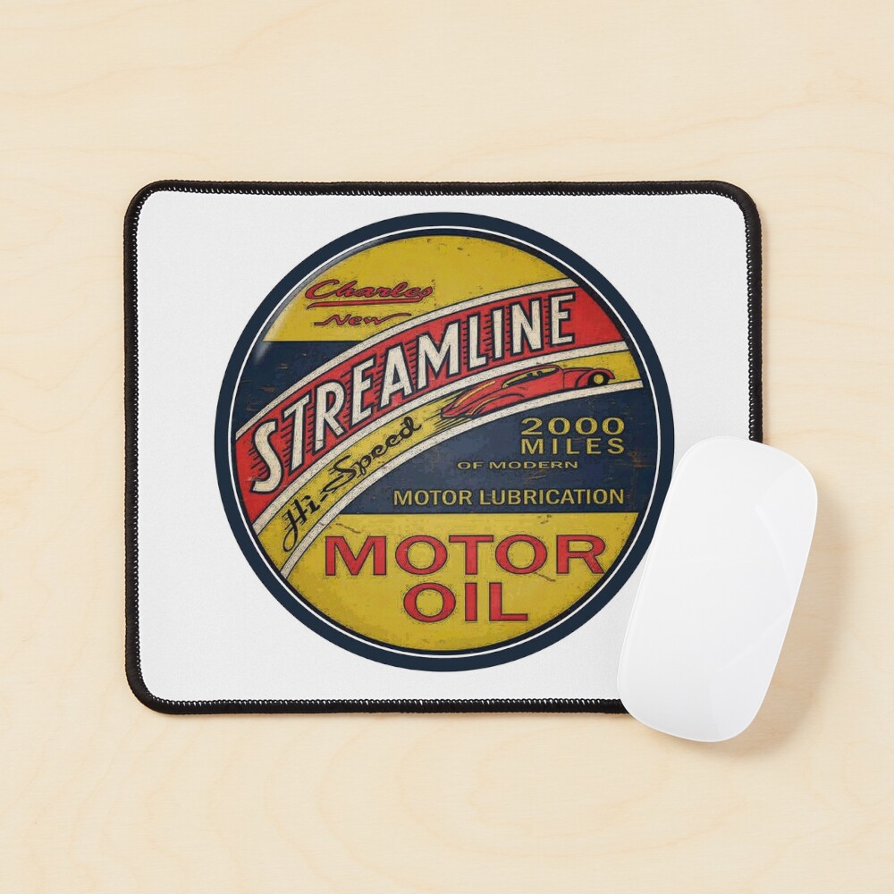 "Streamline Motor Lubrication Oil Vintage Sign" Sticker for Sale by ...