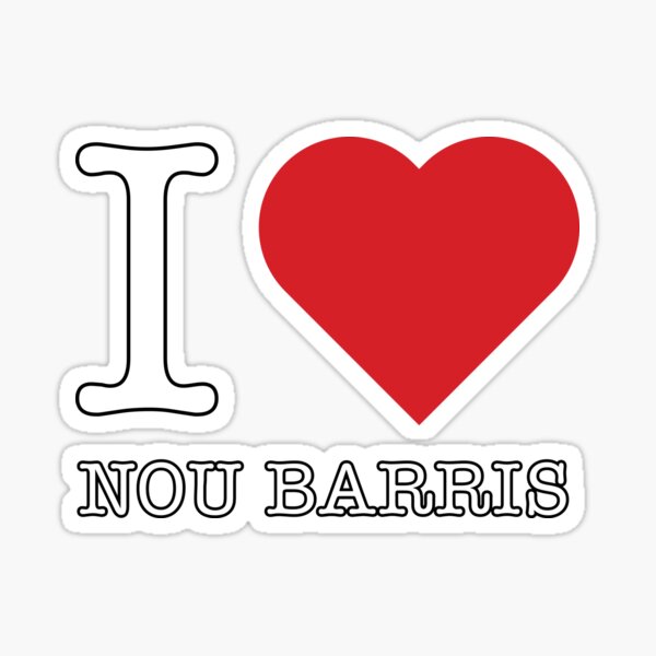 "Because I love Nou Barris, Spain" Sticker by ArtIsParty | Redbubble