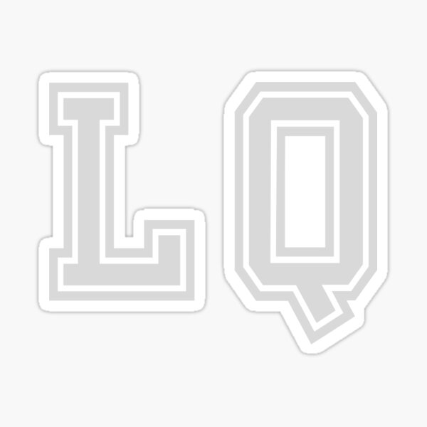 "L.Q. Varsity Initials | Varsity Letters | Black And White ...