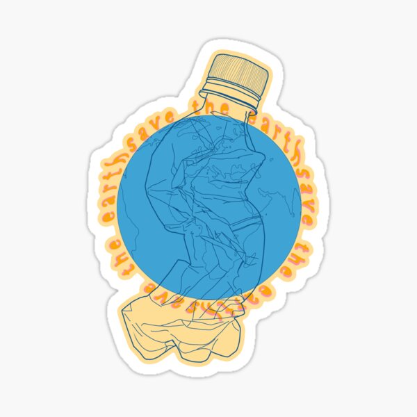 "Save the earth, save the world" Sticker by Fuzzy-Logics | Redbubble