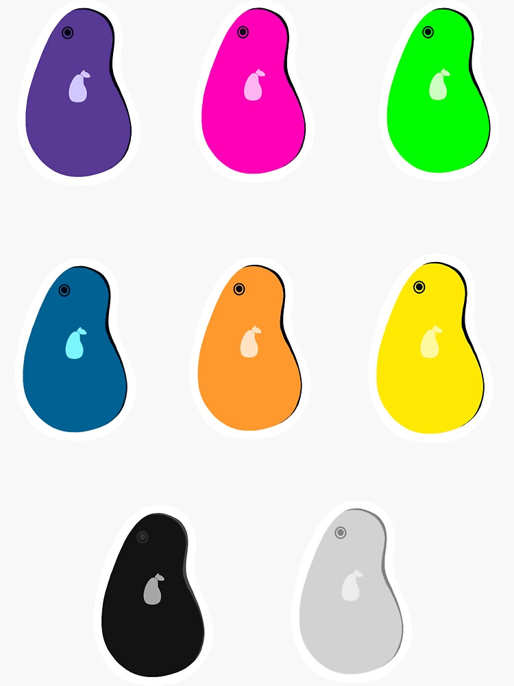 "Pear phone sticker pack" Sticker by rubebee | Redbubble