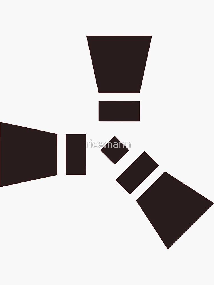 "rust logo-black and white" Sticker for Sale by ricemann | Redbubble