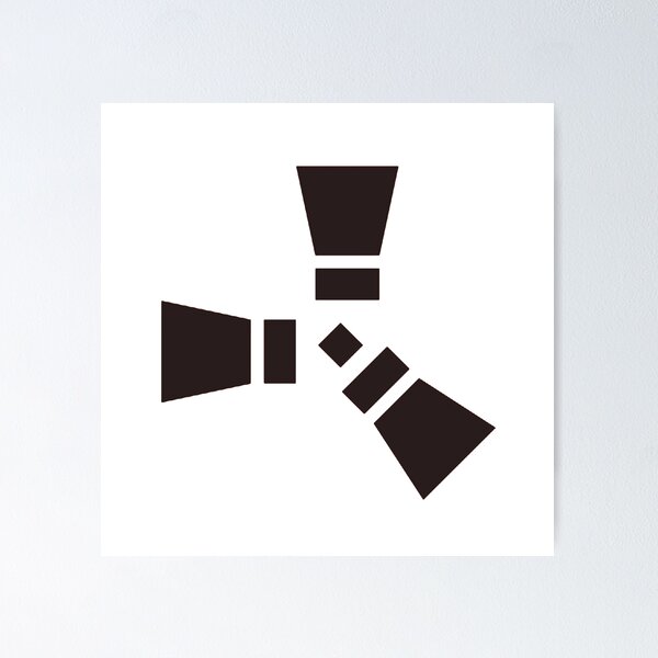 "rust logo-black and white" Poster for Sale by ricemann | Redbubble