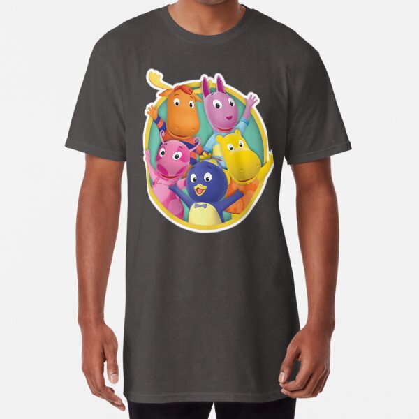 "The Backyardigans Waving" Long T-Shirt for Sale by YourFavouriteSI ...