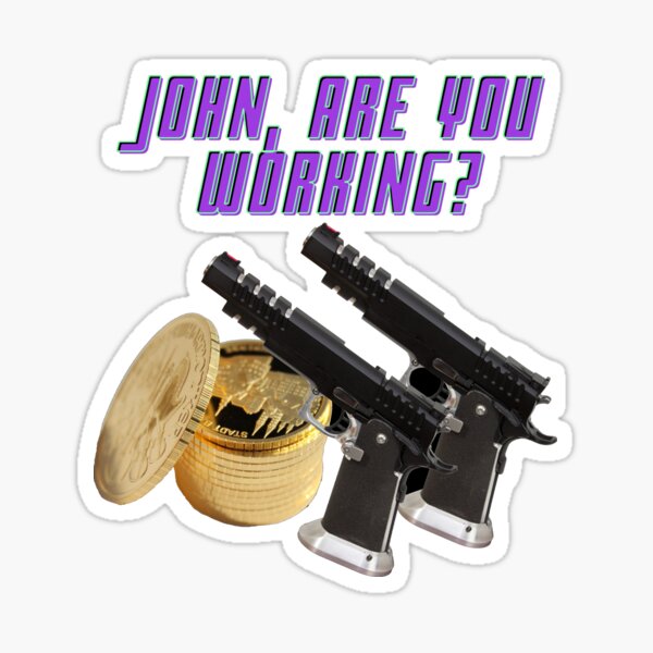 "John Wick Movie inspired" Sticker by rkhan930 | Redbubble
