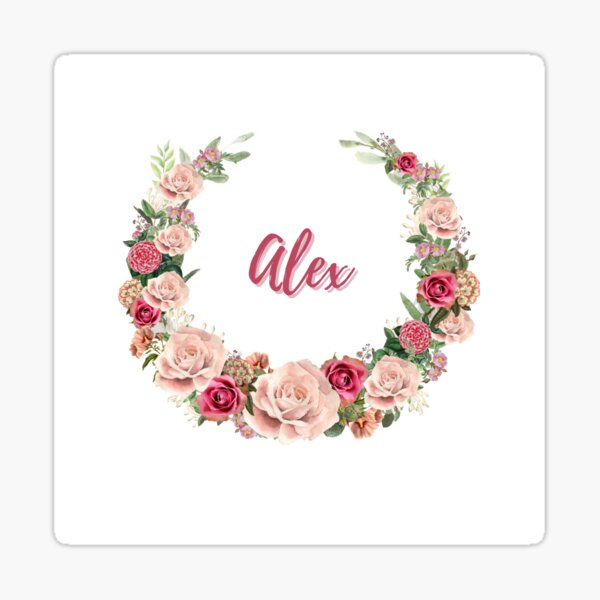 "Alex Name Art Design" Sticker by OByD | Redbubble