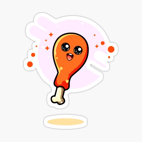 "Chicken leg" Sticker for Sale by pnkpopcorn | Redbubble