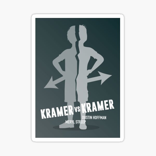 "Kramer vs Kramer - Alternative Movie Poster" Sticker for Sale by ...