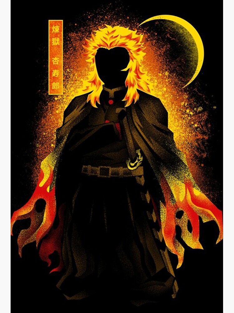 "Kyojuro Hashira - Dark Shadow" Sticker by gabrielogle | Redbubble