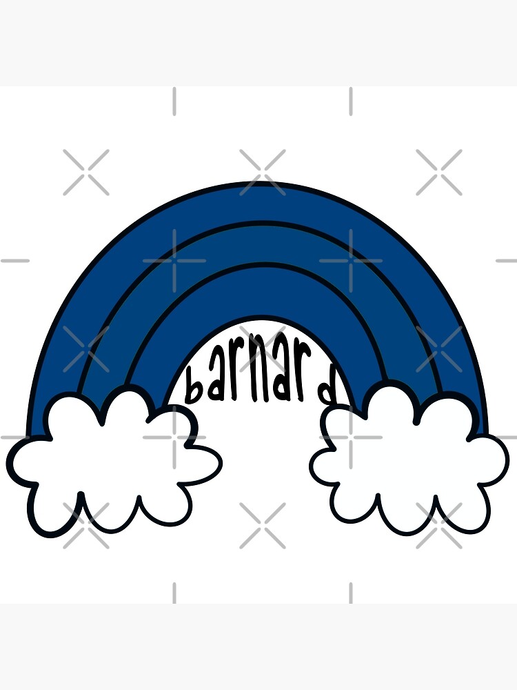 "Barnard Blue Rainbow" Poster for Sale by jessicaleah15 | Redbubble