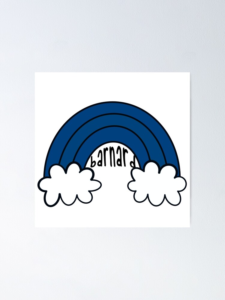 "Barnard Blue Rainbow" Poster for Sale by jessicaleah15 | Redbubble