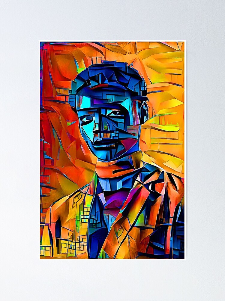 "male art,male face,male face drawing" Poster for Sale by Artrendshop ...