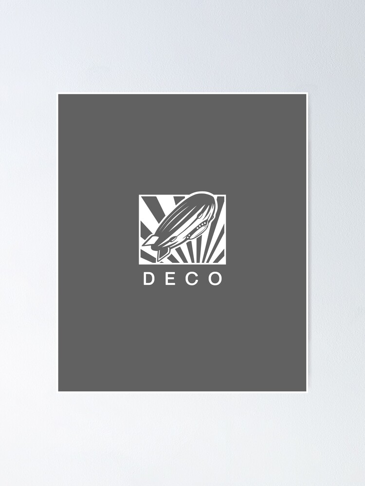 "Art Deco Style zeppelin. Minimal, stylized design" Poster for Sale by ...