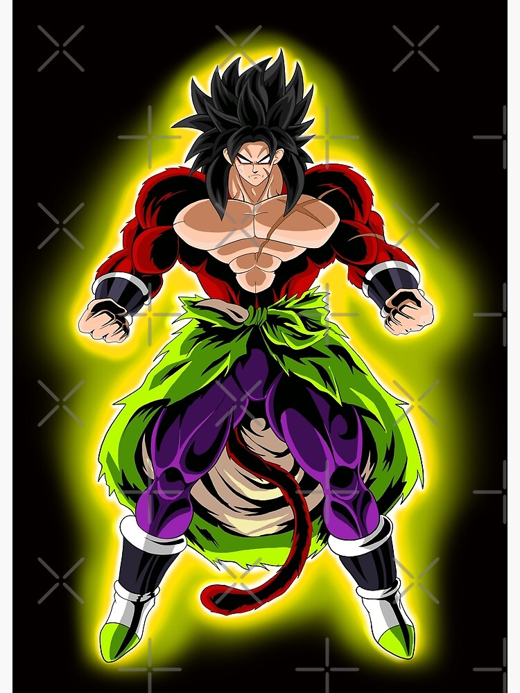 "ss4 super re imaging supersaiyan4 broly og colour" Art Print for Sale ...