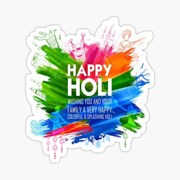 "Reasons Abraham Lincoln Would Be Great At Happy Holi" Sticker by ...