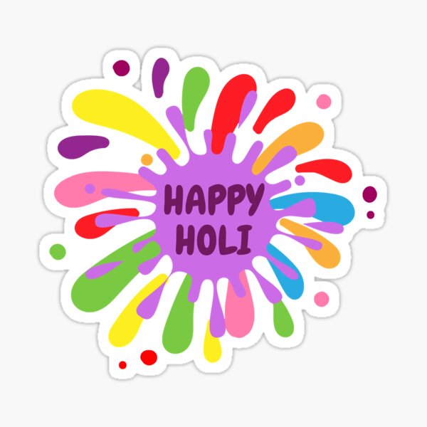 "Reasons People Laugh About Your Happy Holi" Sticker by HappyHoliCox899 ...