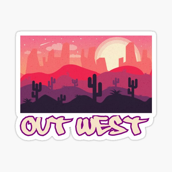 "wild west" Sticker by newtrends2022 | Redbubble