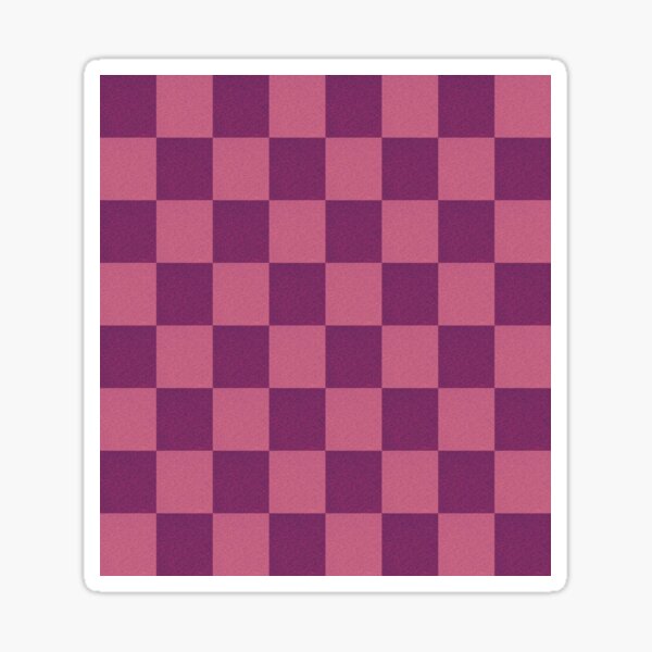 "Maroon Checkered Pattern - Fun Checkerboard Pattern" Sticker by ...
