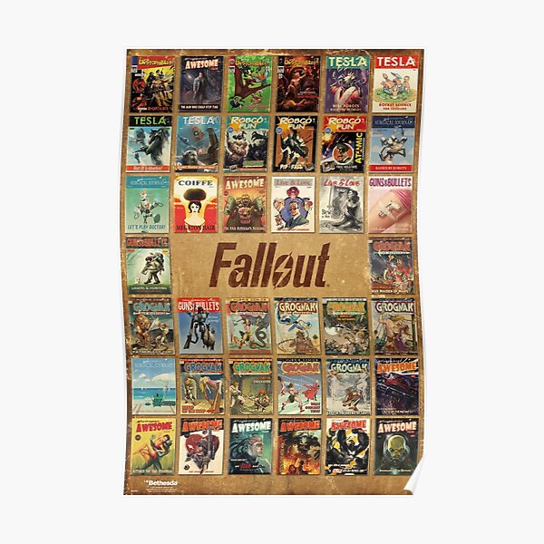 "Fallout All Magazines " Poster for Sale by Fallout76ers | Redbubble