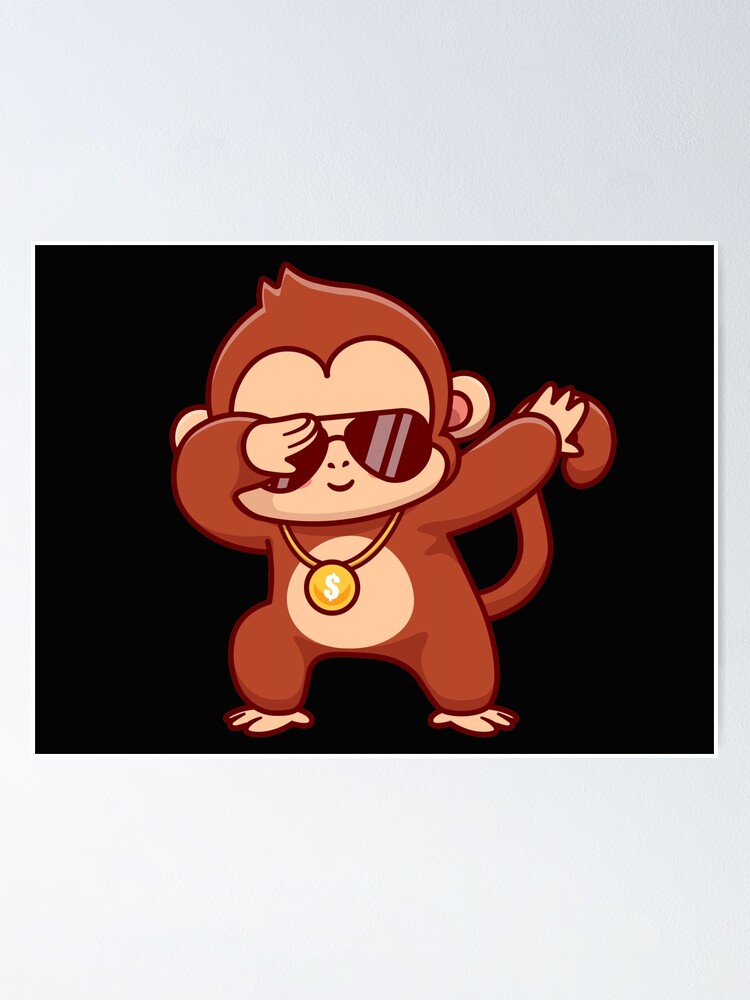 "Monkey Salute Design" Poster for Sale by Artzilla22 | Redbubble