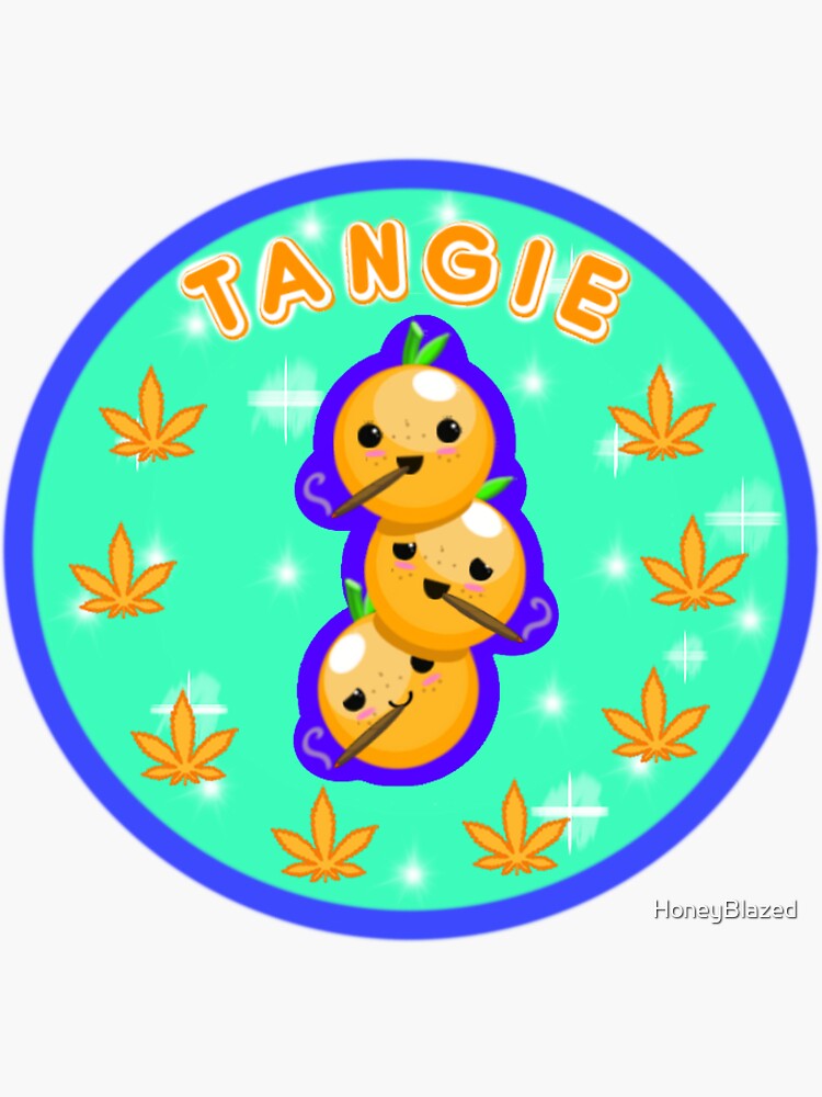 "TANGIE" Sticker for Sale by HoneyBlazed | Redbubble