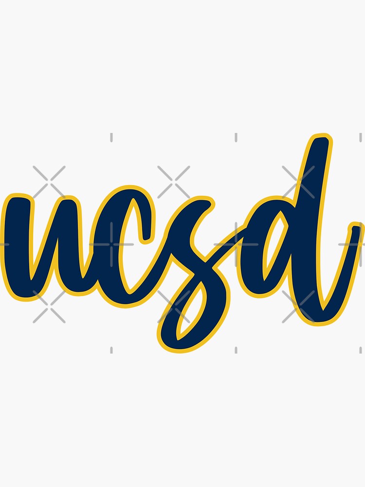"Cursive Go Tritons! " Sticker for Sale by jessicaleah15 | Redbubble