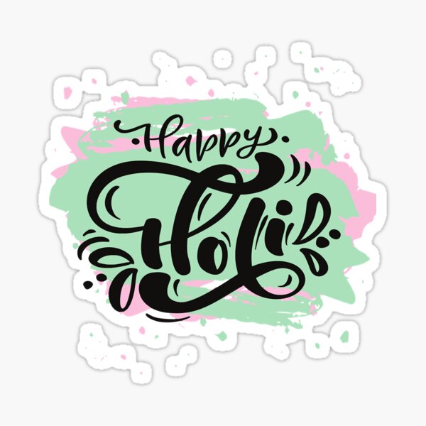 "Facts Everyone Should Know About Happy Holi" Sticker by ...