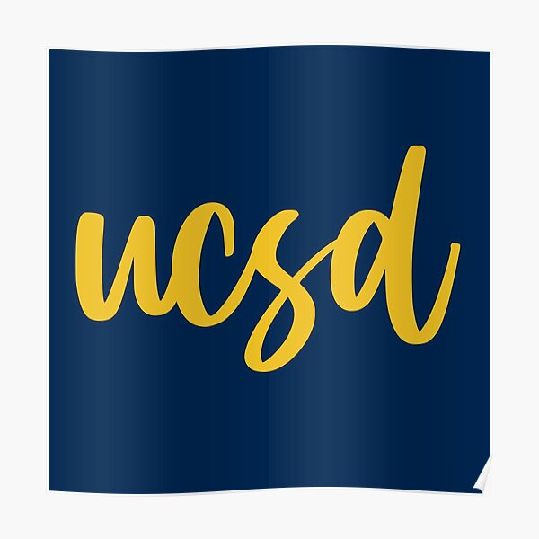 "Cursive Go Tritons! " Poster for Sale by jessicaleah15 | Redbubble