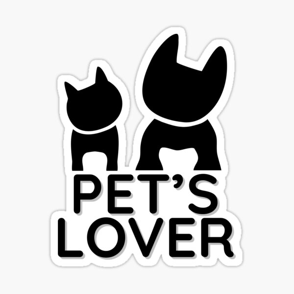"pets lover (ad)" Sticker by danfreeze | Redbubble