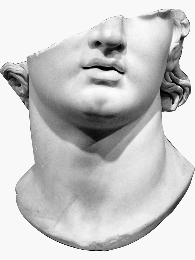 " Half statue" Sticker by diablo41 | Redbubble