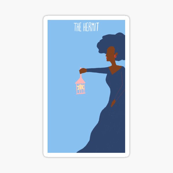 "The Hermit " Sticker by Mili-and-Eva | Redbubble
