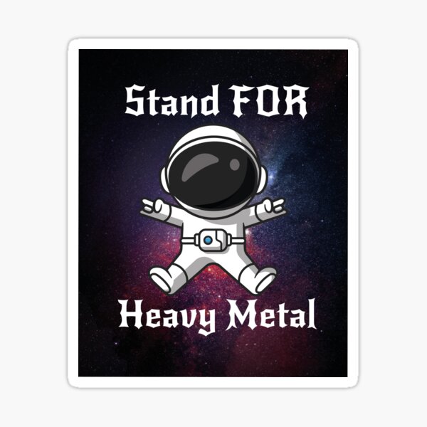 "heavy metal music" Sticker by espadashop | Redbubble
