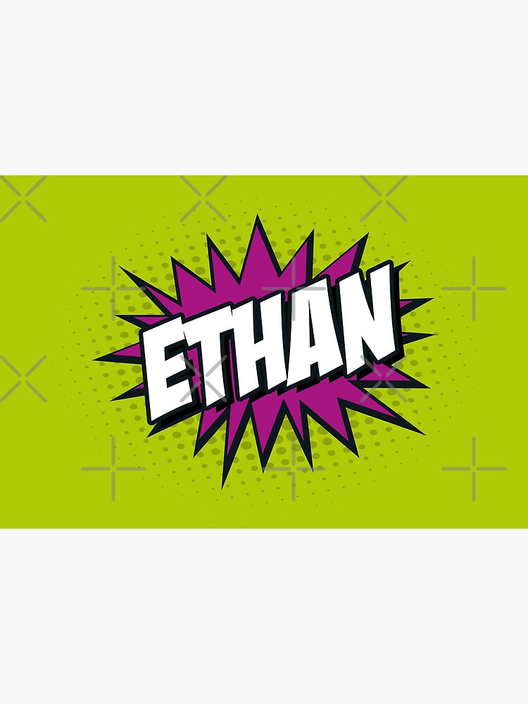 Impression artistique « 'Ethan' Style dessin animé ou bande dessinée ...