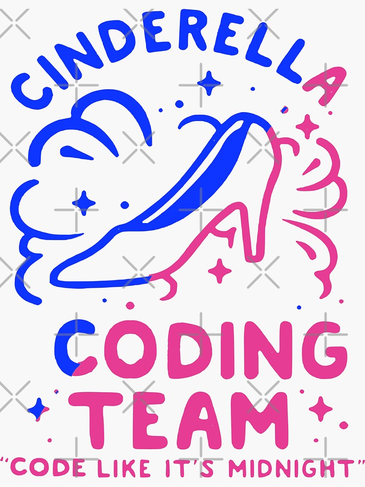 "Princess Coding Team" Sticker for Sale by CraftyCoderChic | Redbubble