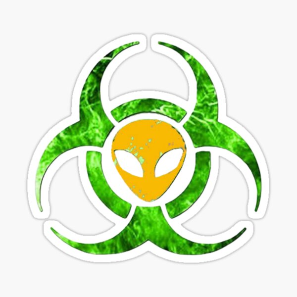 "biohazard alien" Sticker by MirallesDiGital | Redbubble