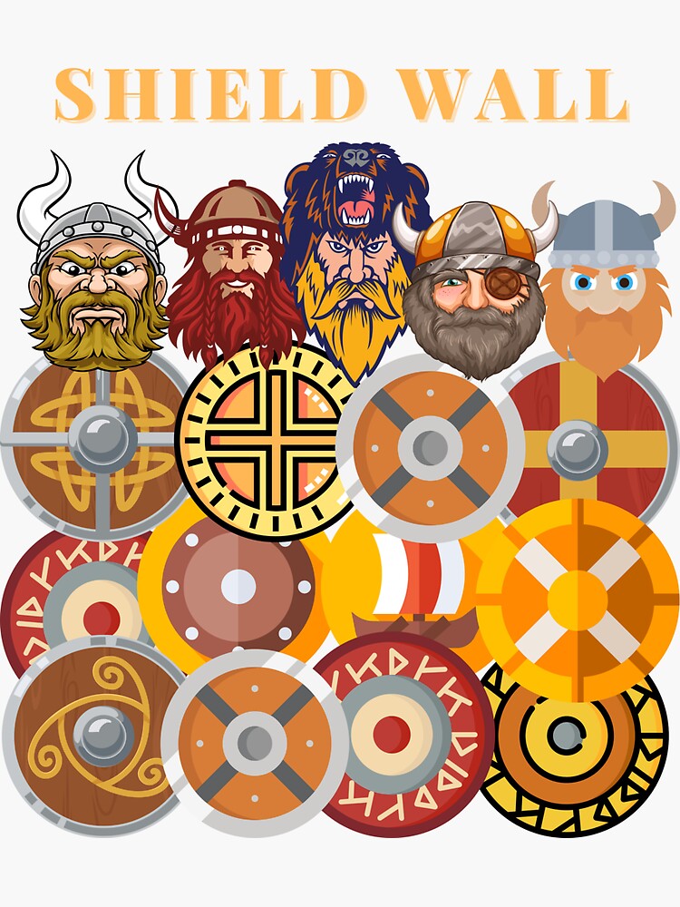 "Viking Shield wall" Sticker by Brutalmanfatal | Redbubble