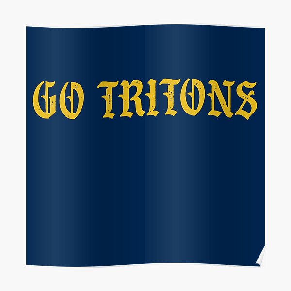 "Retro Go Tritons " Poster for Sale by jessicaleah15 | Redbubble