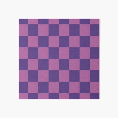 "Pink and Purple Checkered Pattern - Fun Checkerboard Pattern" Art ...
