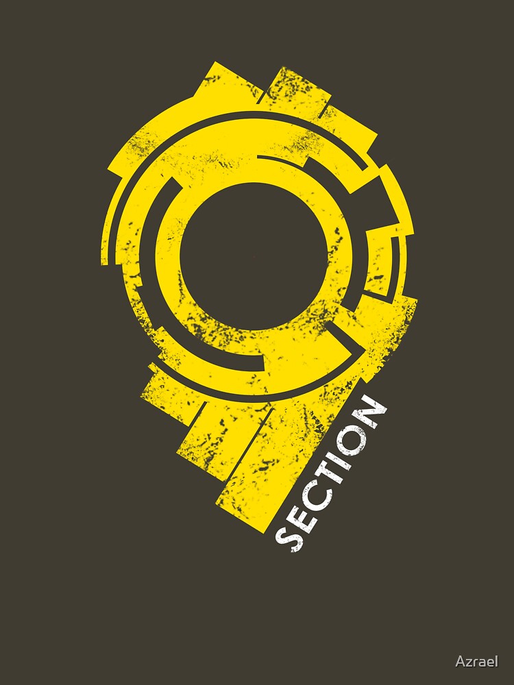 "Section 9 (large logo)" T-shirt for Sale by Azrael | Redbubble | ghost ...