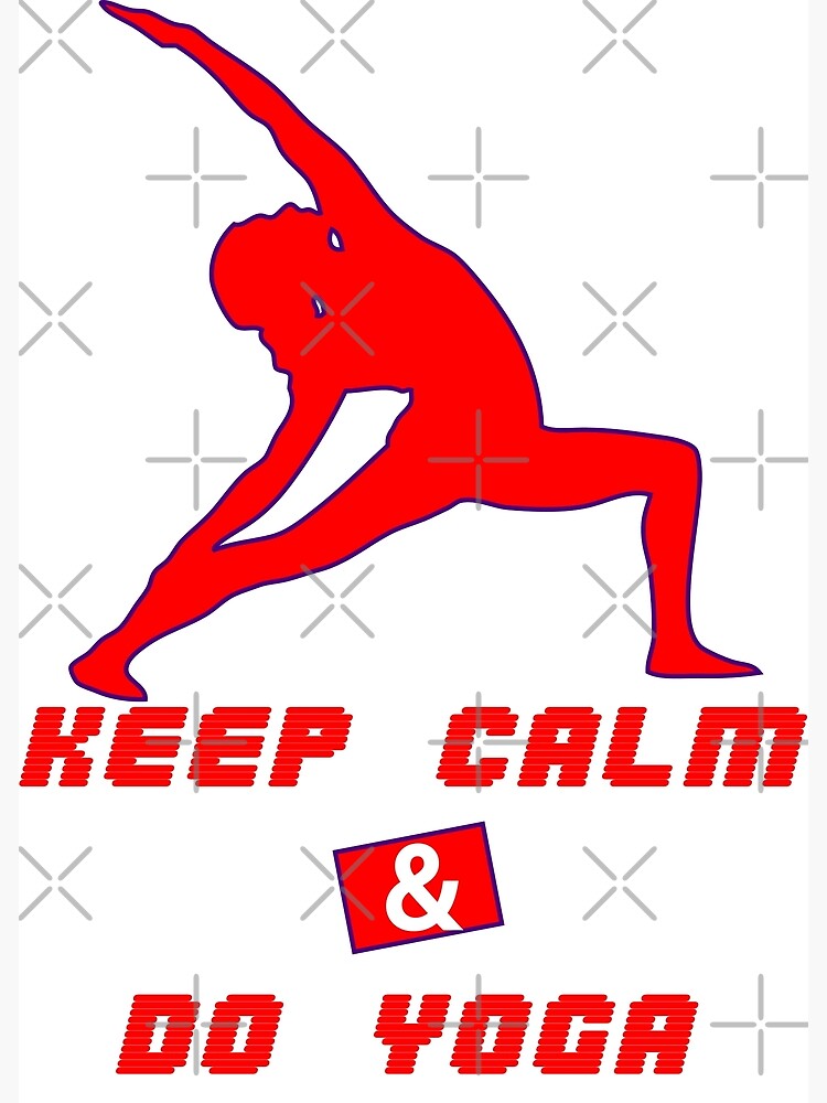 "red yoga" Poster for Sale by newtrends2022 | Redbubble