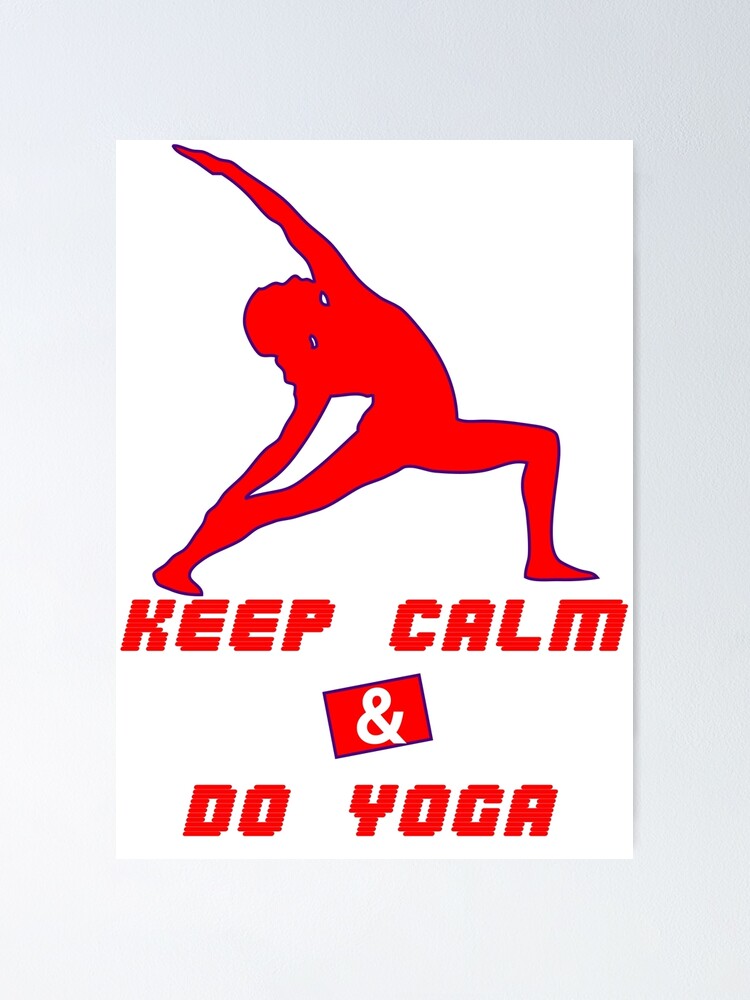 "red yoga" Poster for Sale by newtrends2022 | Redbubble