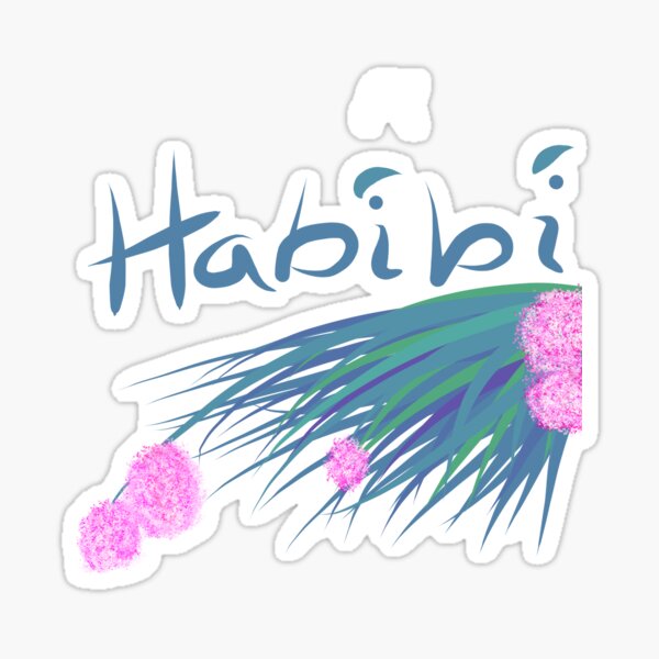 "Habibi" Sticker by Mateojo | Redbubble