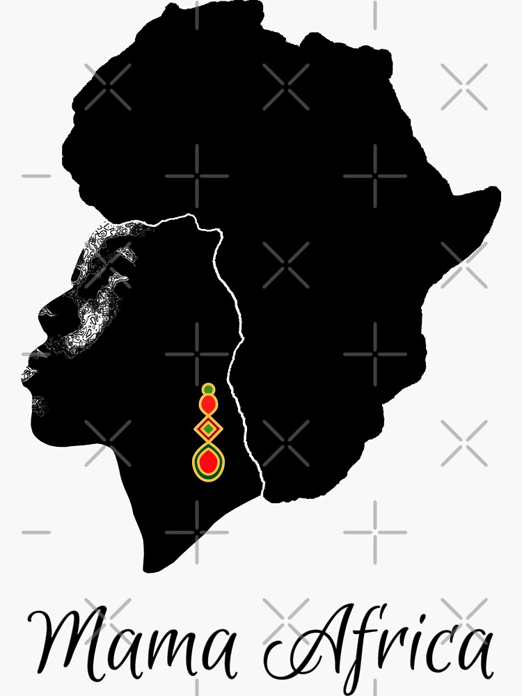 "MAMA AFRICA" Sticker by DiasporaDazed | Redbubble