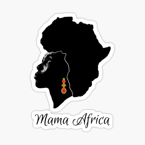 "MAMA AFRICA" Sticker by DiasporaDazed | Redbubble